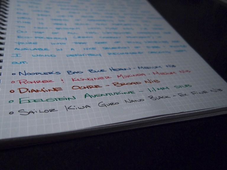 Whitelines Grid Notebook – A4 Size – Handwritten Stationery Review ...