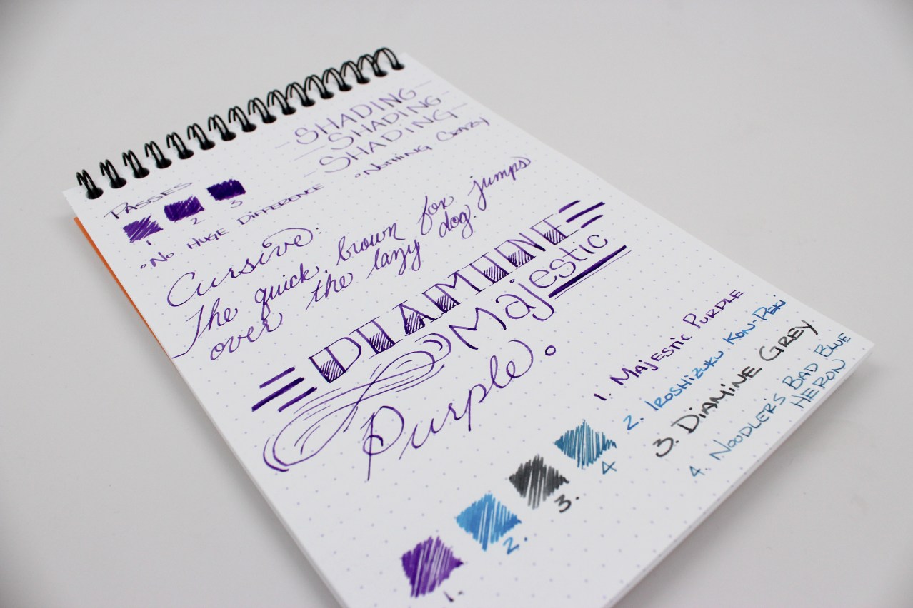 Diamine Majestic Purple – Handwritten Ink Review – edjelley.com ...