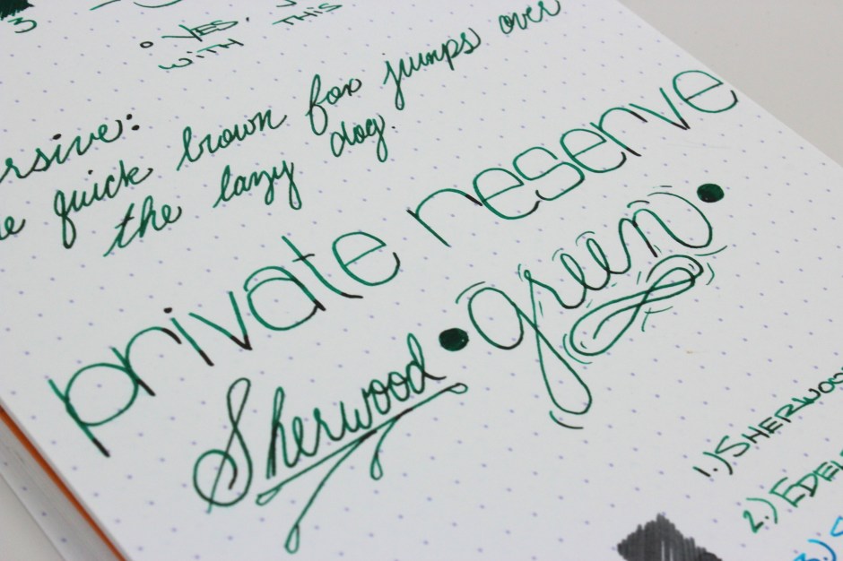 Private Reserve Sherwood Green – Handwritten Ink Review – edjelley.com ...