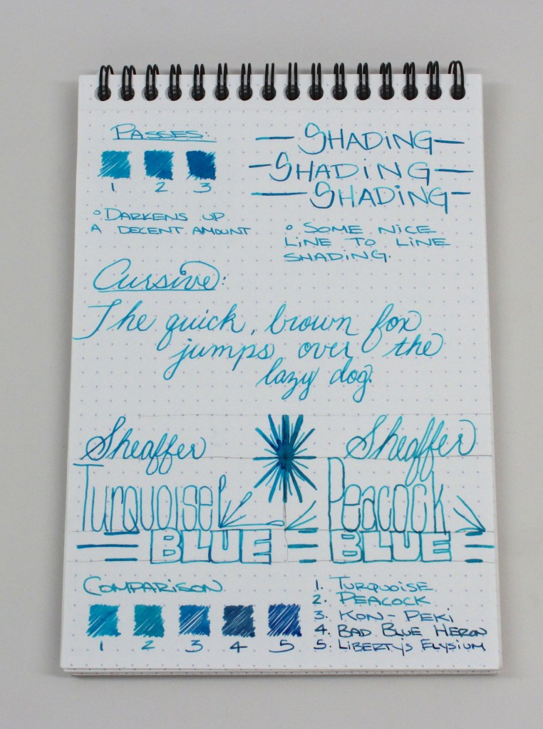 Sheaffer Turquoise – Handwritten Ink Review – edjelley.com – Fountain ...