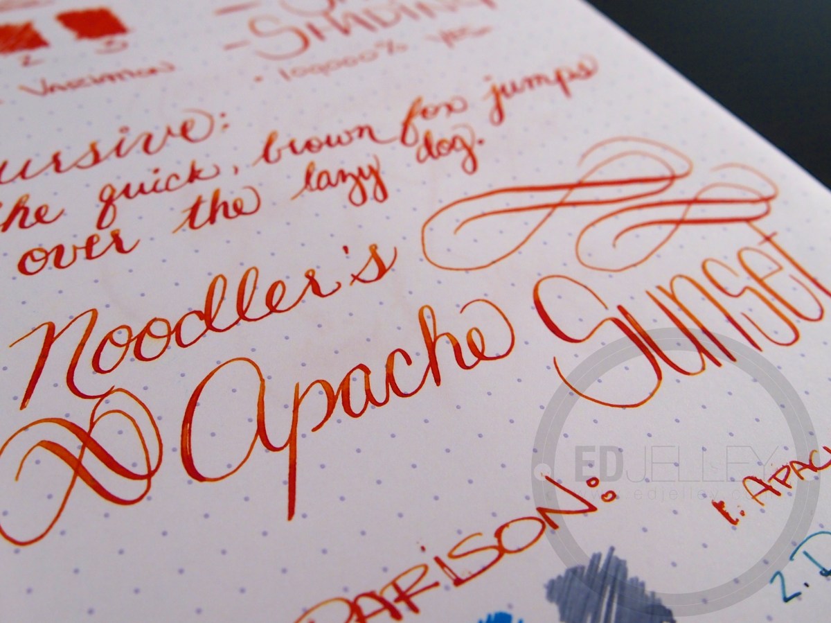 Noodler’s Apache Sunset – Handwritten Ink Review – edjelley.com ...