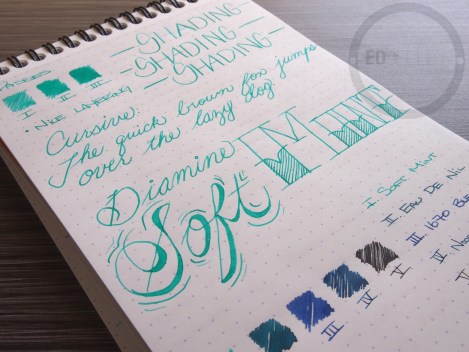 Diamine Soft Mint – Handwritten Ink Review – edjelley.com – Fountain ...