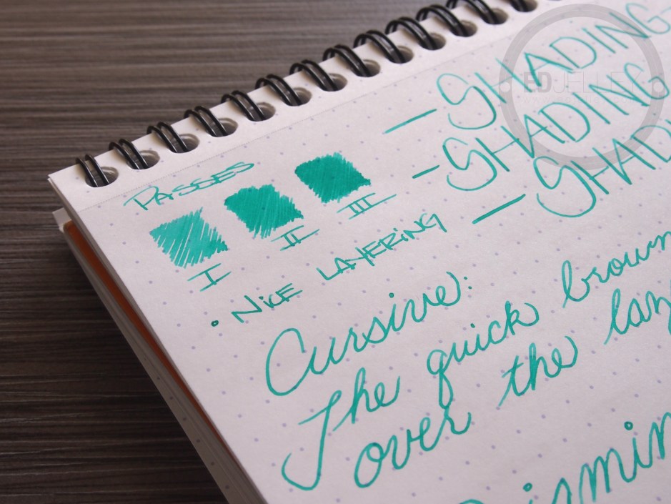 Diamine Soft Mint – Handwritten Ink Review – edjelley.com – Fountain ...