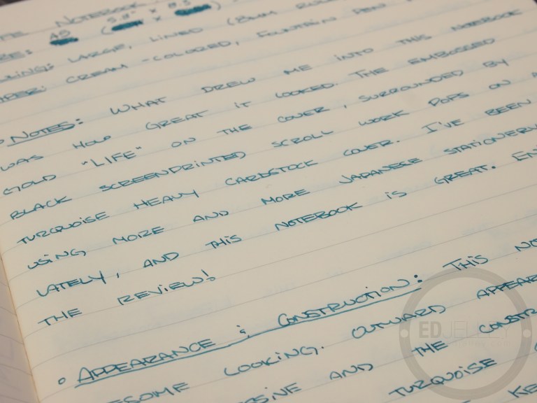LIFE Noble (A5) – Notebook Review – edjelley.com – Fountain Pen, Ink ...