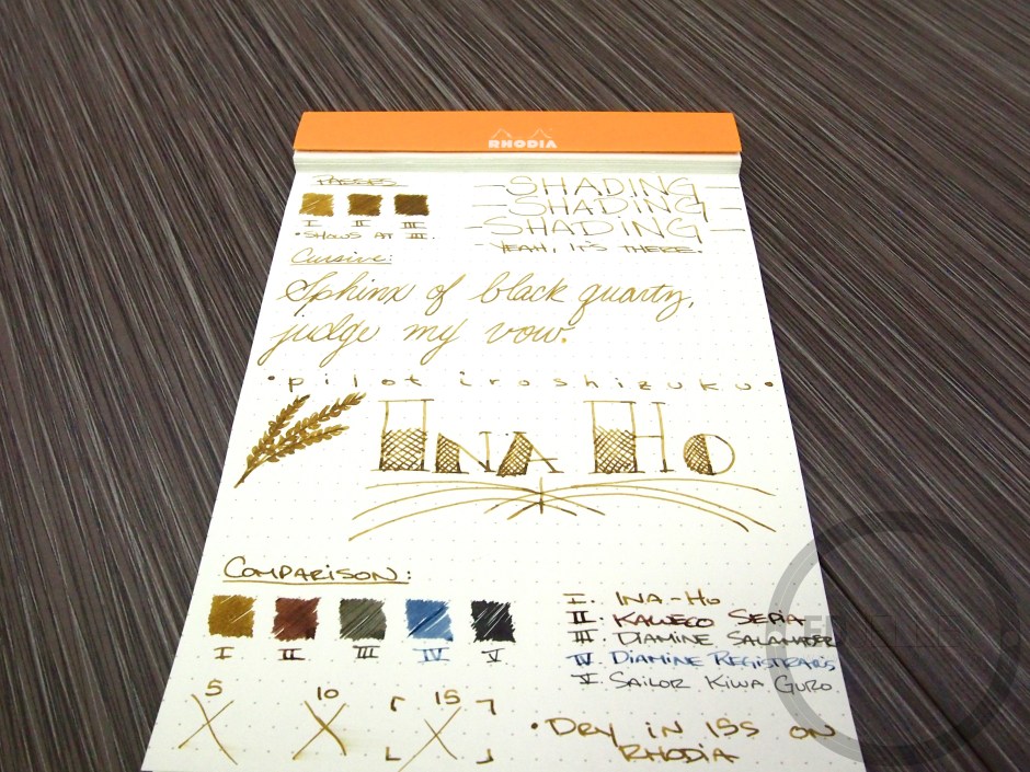 Pilot Iroshizuku Ina-Ho – Handwritten Ink Review – edjelley.com ...