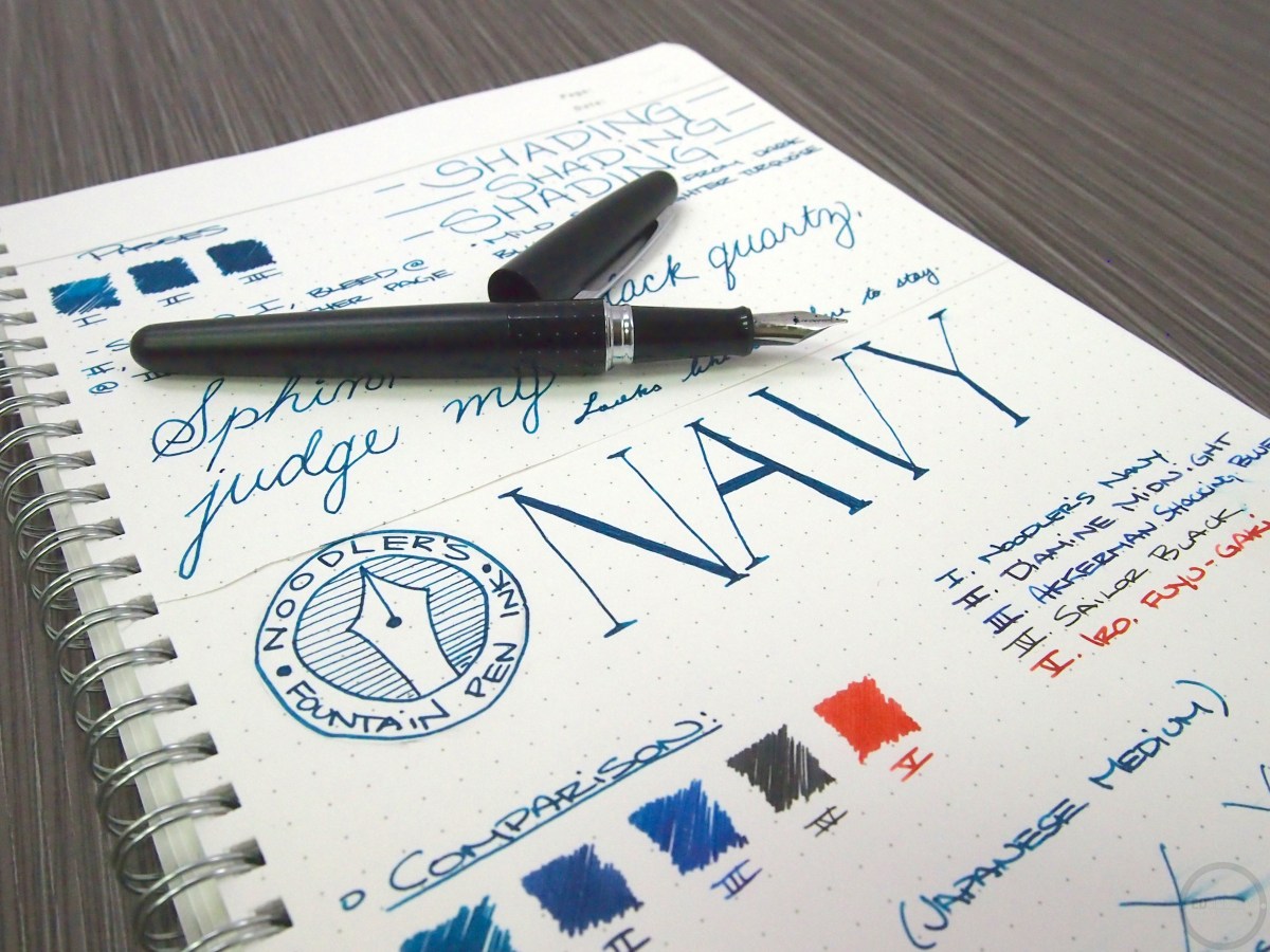 Noodler’s Navy – Ink Review – edjelley.com – Fountain Pen, Ink, and ...