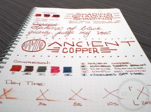 Diamine Ancient Copper – Ink Review – edjelley.com – Fountain Pen, Ink ...