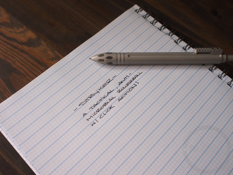 Stryker Tactial Pen with Anti-Microbial Coating – Hands-On and ...