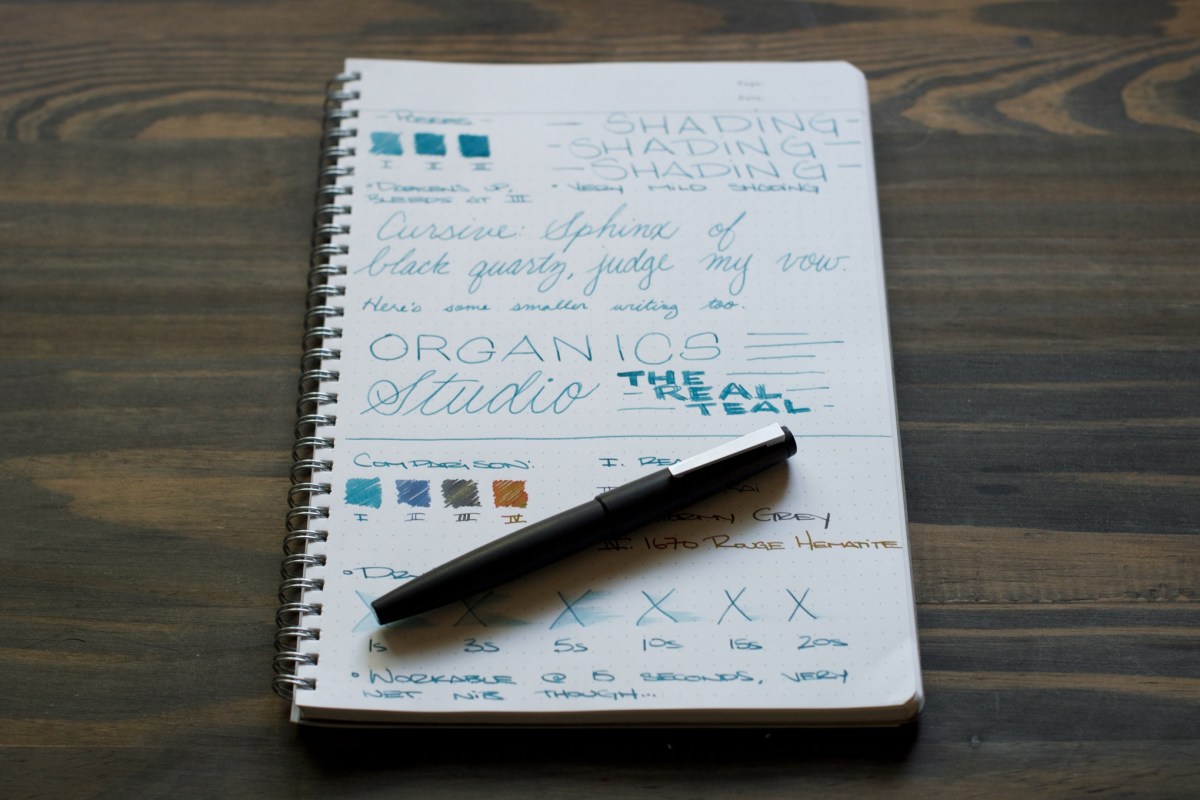 Organics Studio The Real Teal – Ink Review – edjelley.com – Fountain ...