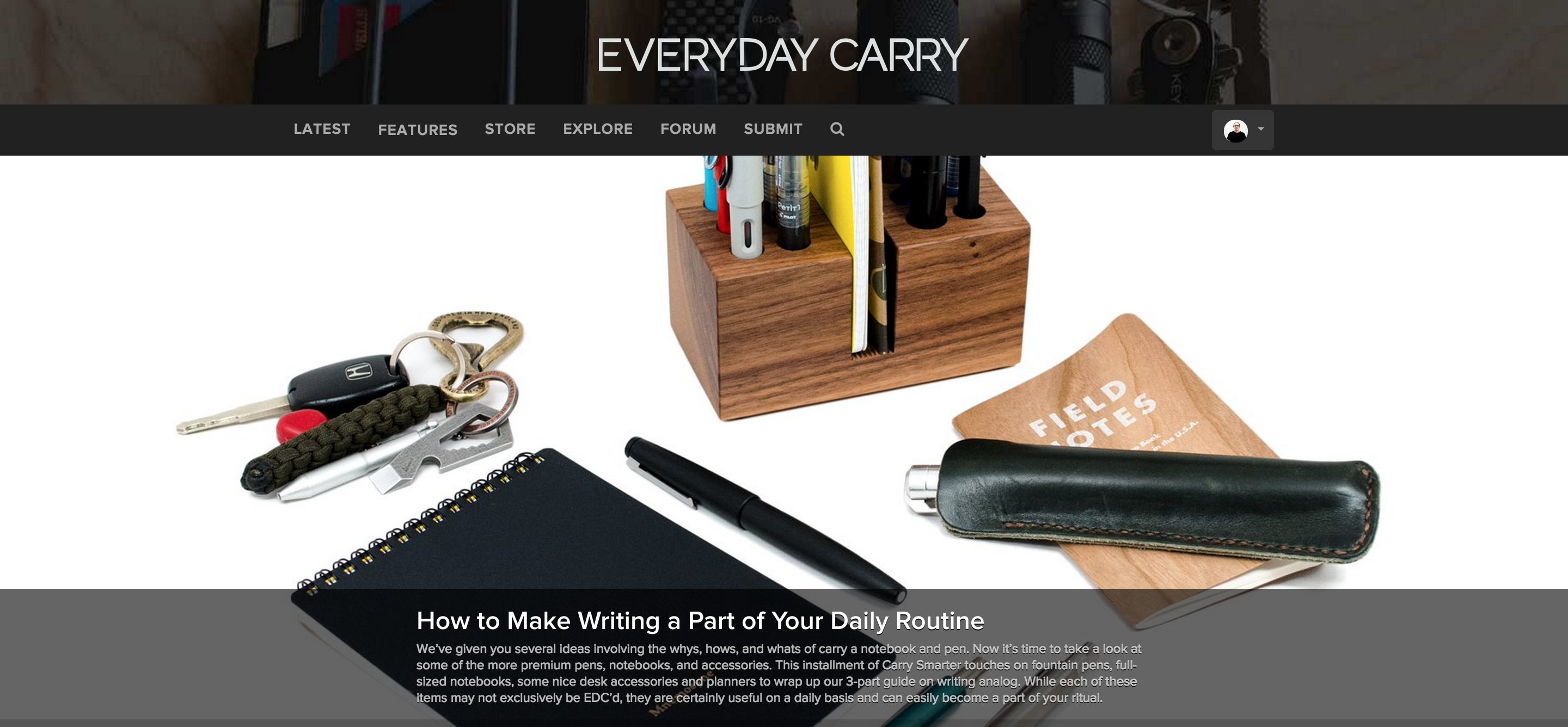 Everydaycarry.com – Check out my 3 part series on analog writing ...
