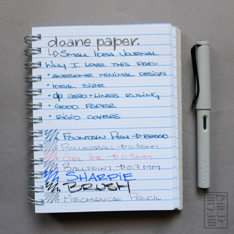 Doane Small Idea Journal Review – edjelley.com – Fountain Pen, Ink, and ...