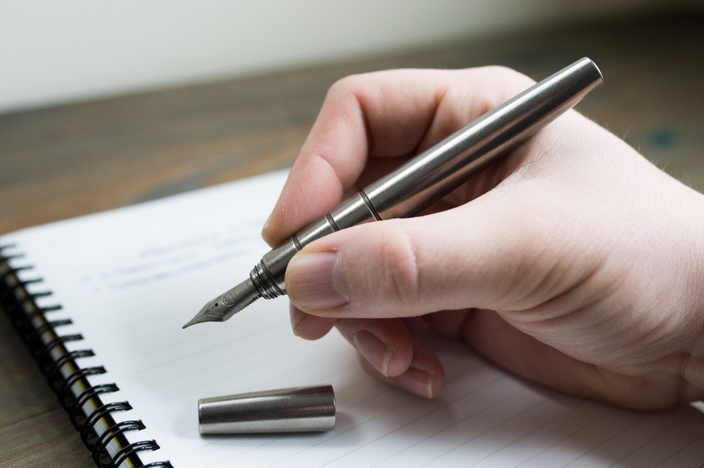 Namisu Orion Stonewashed Titanium Fountain Pen Review – edjelley.com ...